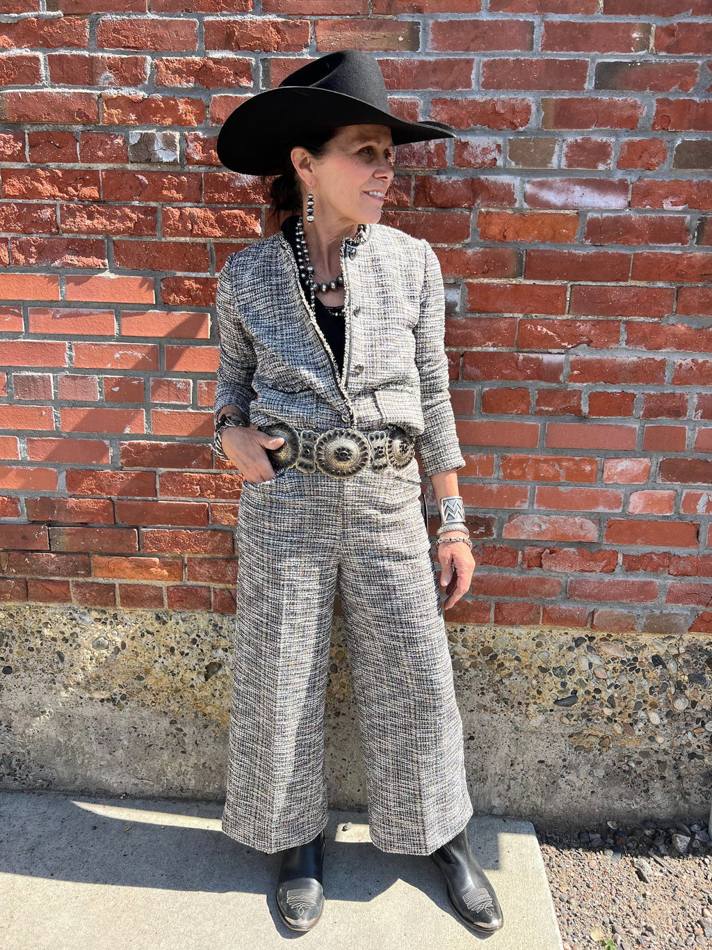 Charlotte Tweed Pant - LY3668 – STONE FEATHER ROAD