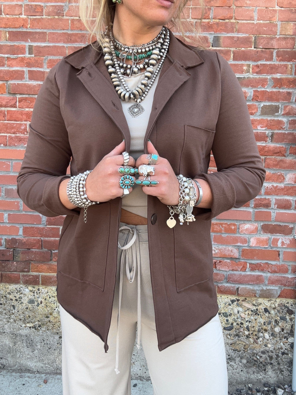 Chocolate Safari Jacket - Henriette Steffensen - 77004C – STONE FEATHER ...