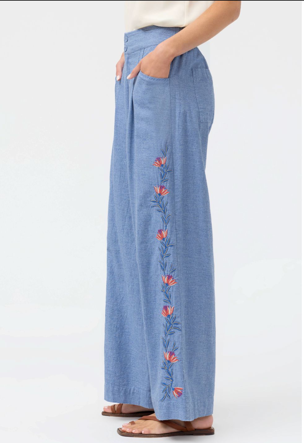 Elizabeth Wide Leg Pleated Pant - Johnny Was - W65225 – STONE FEATHER ROAD