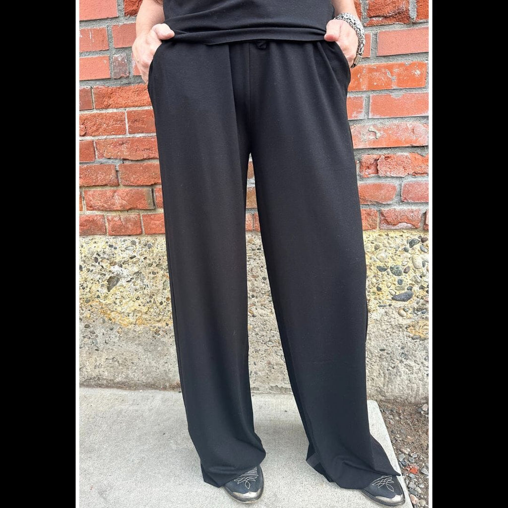 Black Flare Jersey Trouser - Henriette Steffensen - 99013B – STONE ...