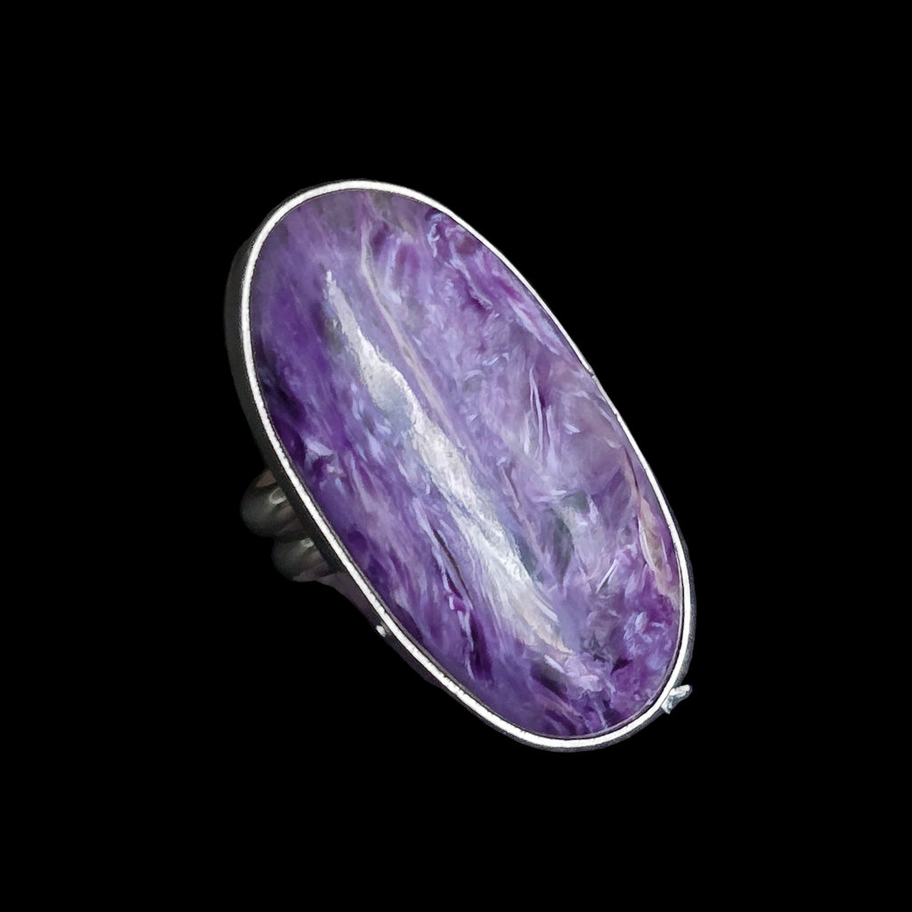Sterling Charoite Ring - Size 7 - RCB18 – STONE FEATHER ROAD