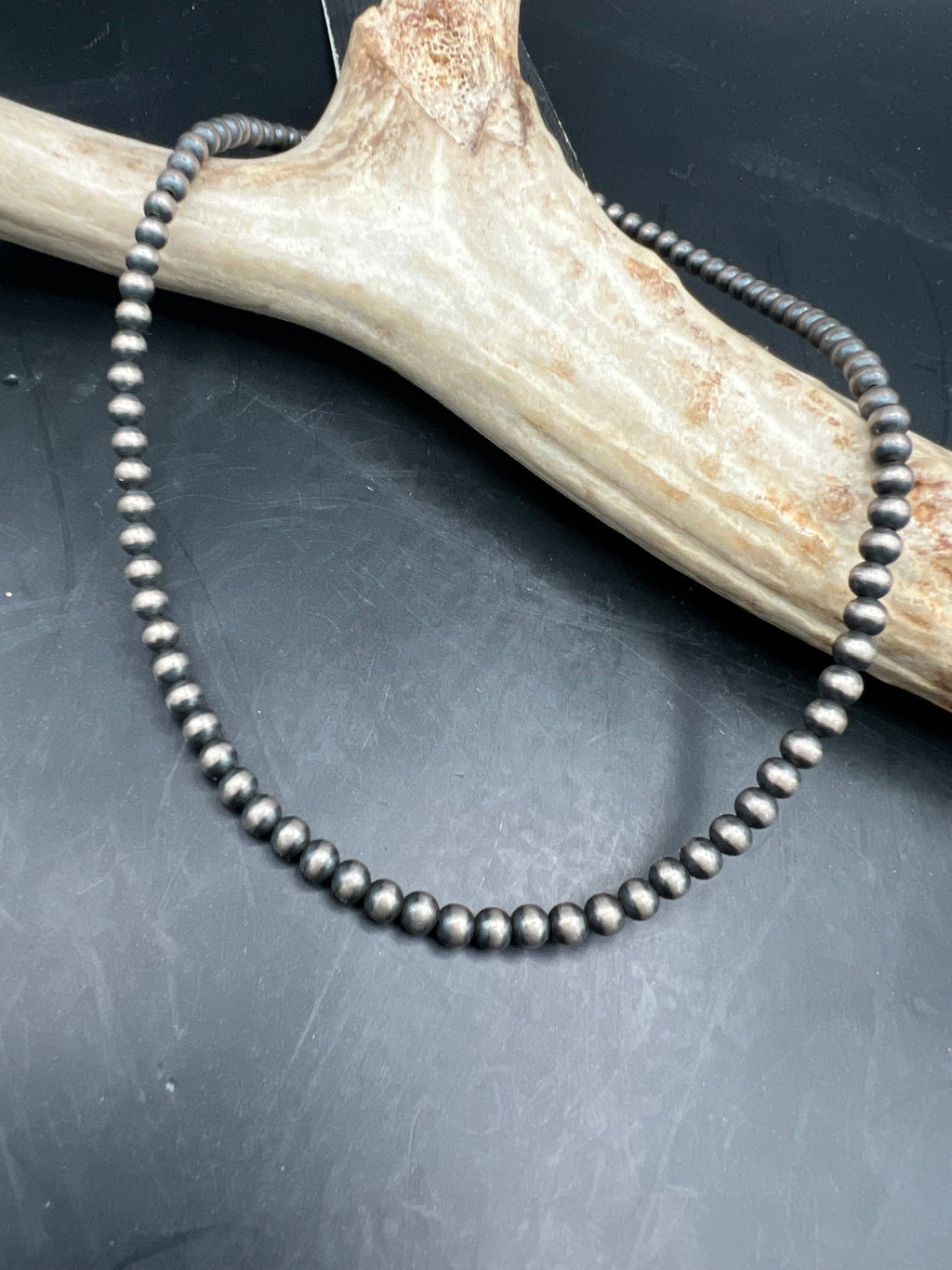 Sterling Silver 4mm Bead 16" Necklace - NSL4M-16 – STONE FEATHER ROAD